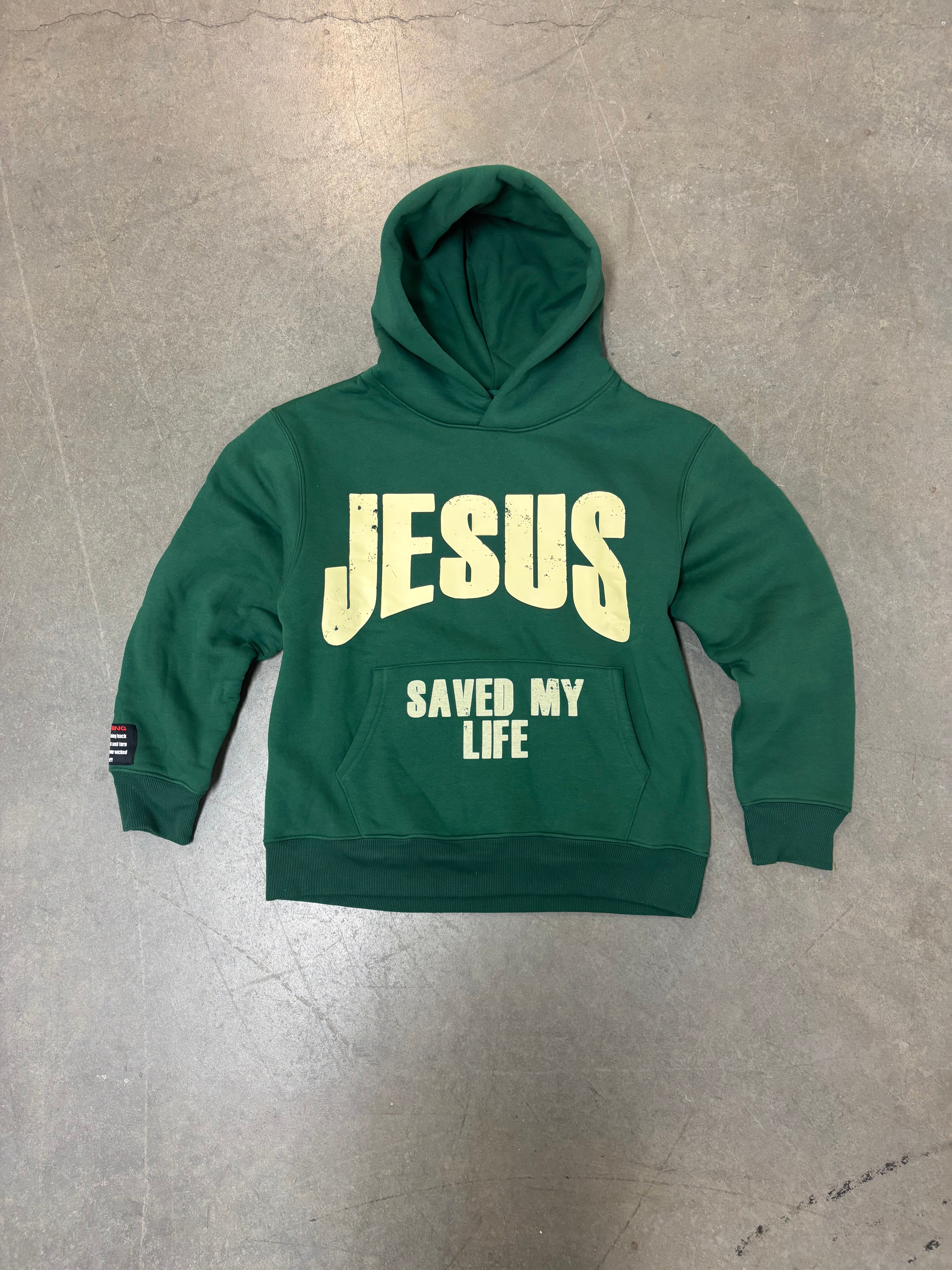 Jesus Saved My Life (Heavyweight hoodie) – HolyGroundDept